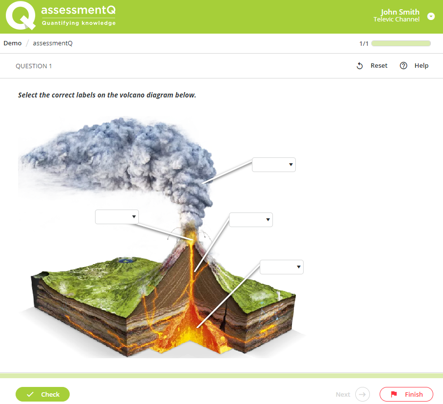 Dropdown on background – Televic Education