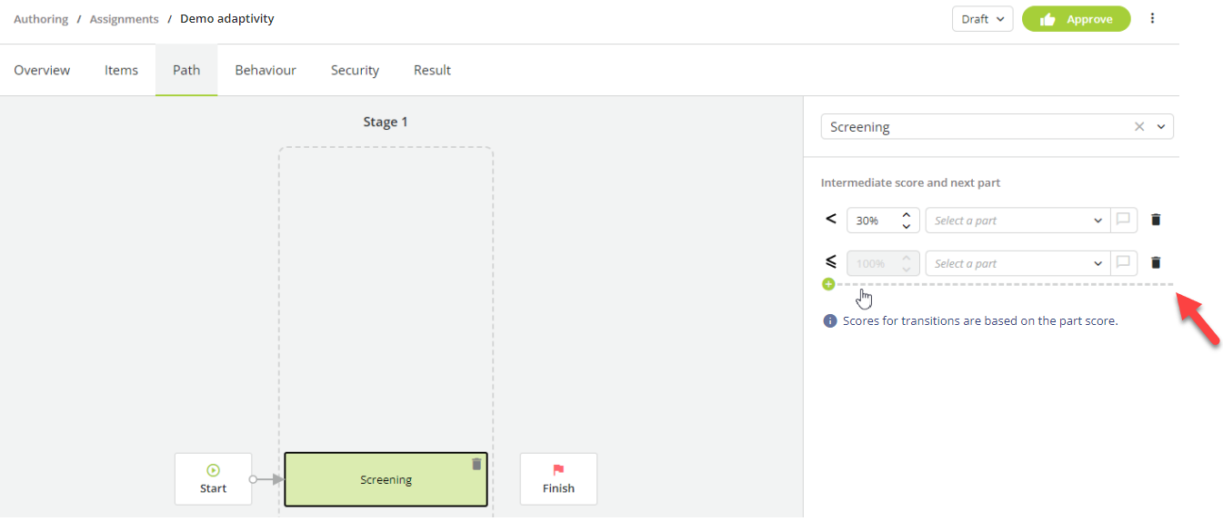 Using multi-stage adaptivity in an assignment – Televic Education