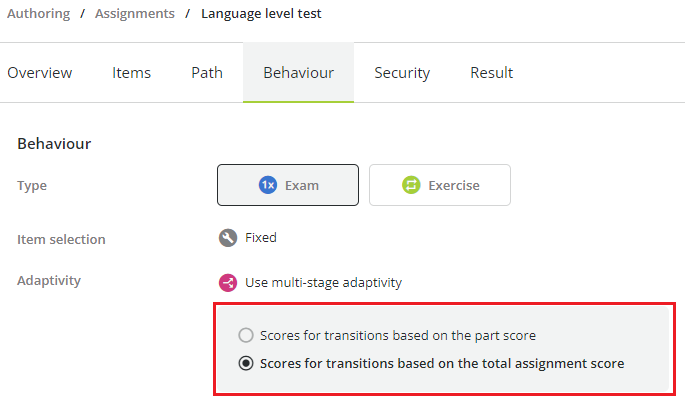 Using multi-stage adaptivity in an assignment – Televic Education