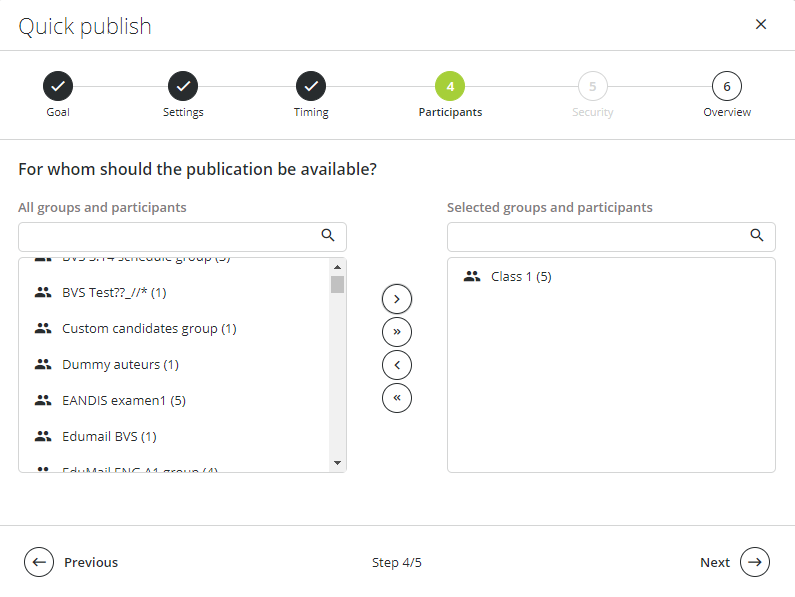 Quick Publish – Televic Education