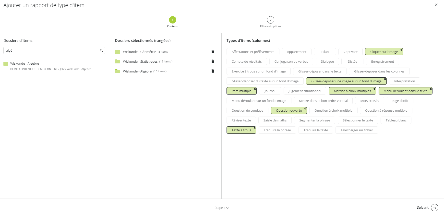 Développement des items – Televic Education