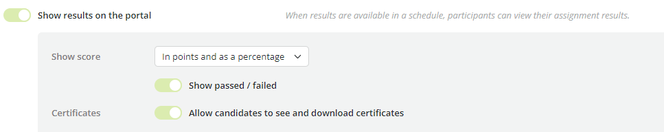 Portal settings – Televic Education