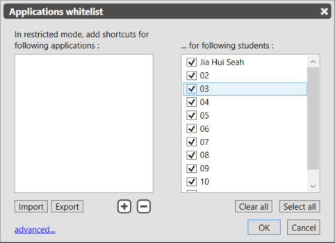 Mini manual - Creating an application whitelist – Televic Education