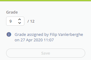 Assigning a grade to an answer – Televic Education