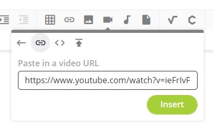 Adding a media or other file to an item – Televic Education