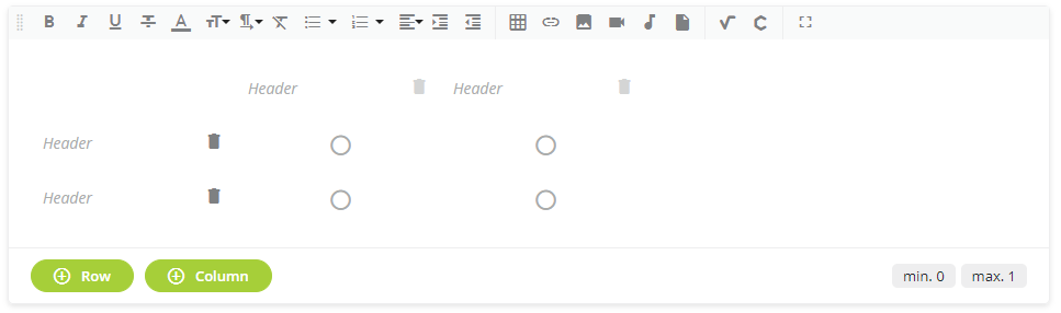 Multiple choice matrix – Televic Education