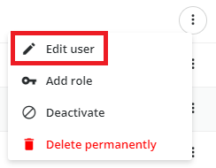 Editing a user – Televic Education