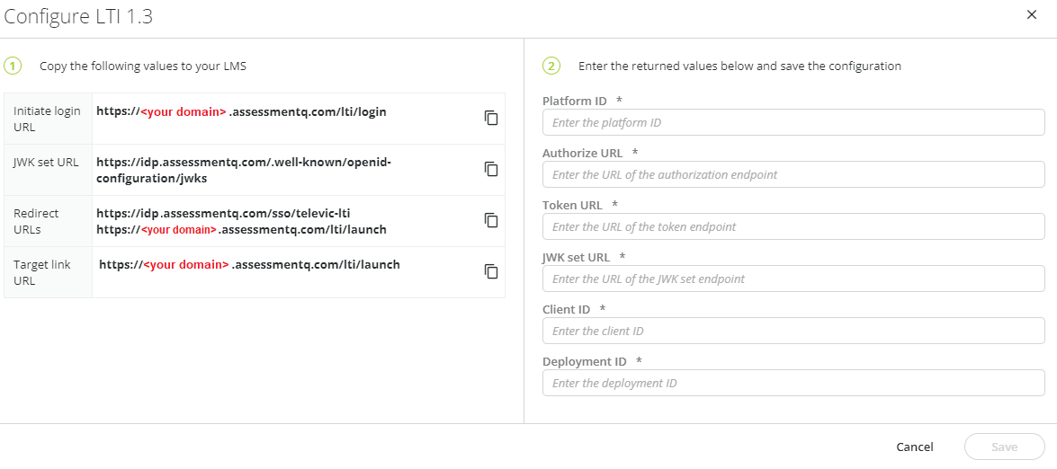 Managing your LTI 1.3 integration – Televic Education