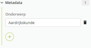 Metadata toevoegen aan items – Televic Education
