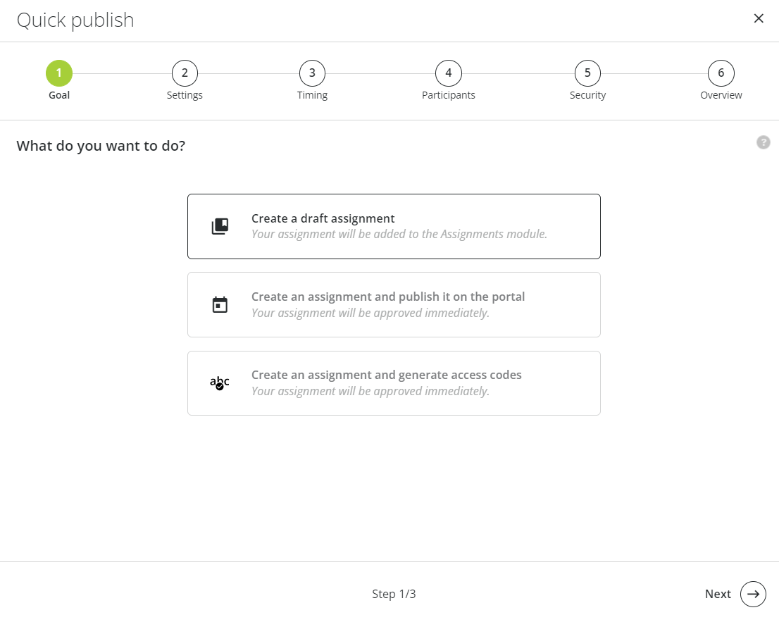 3. Creating an assignment – Televic Education