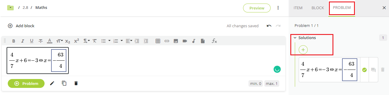 Math entry – Televic Education