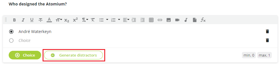 Multiple choice – Televic Education