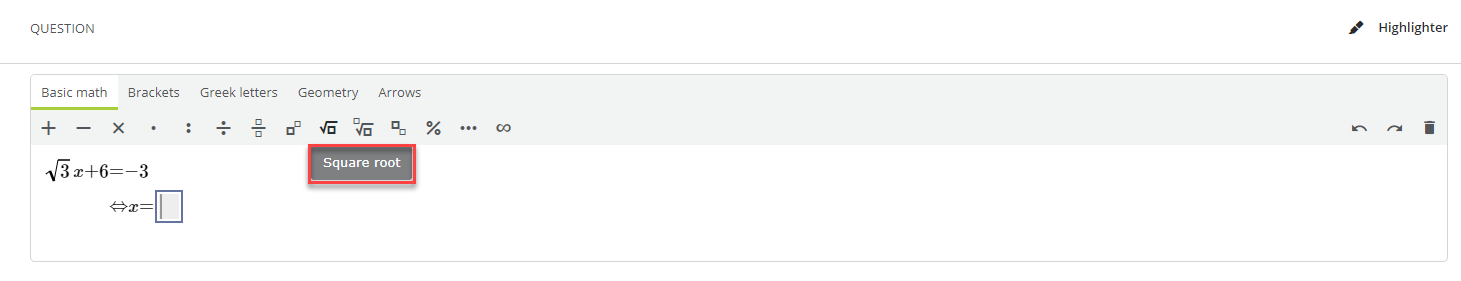 Math entry – Televic Education